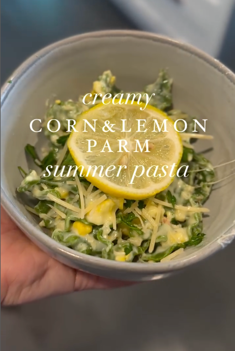 Creamy Corn, Lemon & Parmesan Summer Pasta – Wildly Beloved Foods